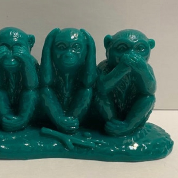 Art | Feng Shui Red See No Evil Hear No Evil Speak No Evil Monkey ...